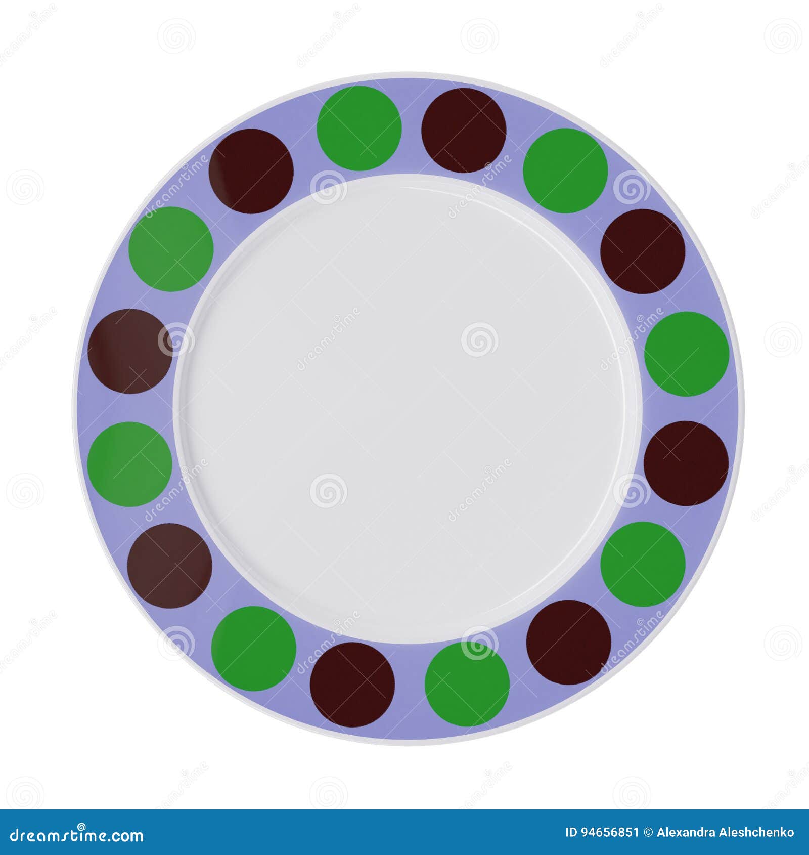 Colored plate stock illustration. Illustration of food - 94656851