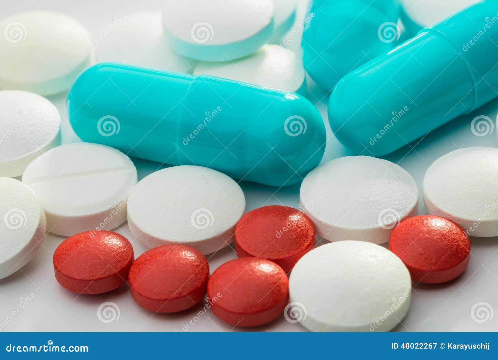 Colored Plis and Capsules stock image. Image of medication - 40022267