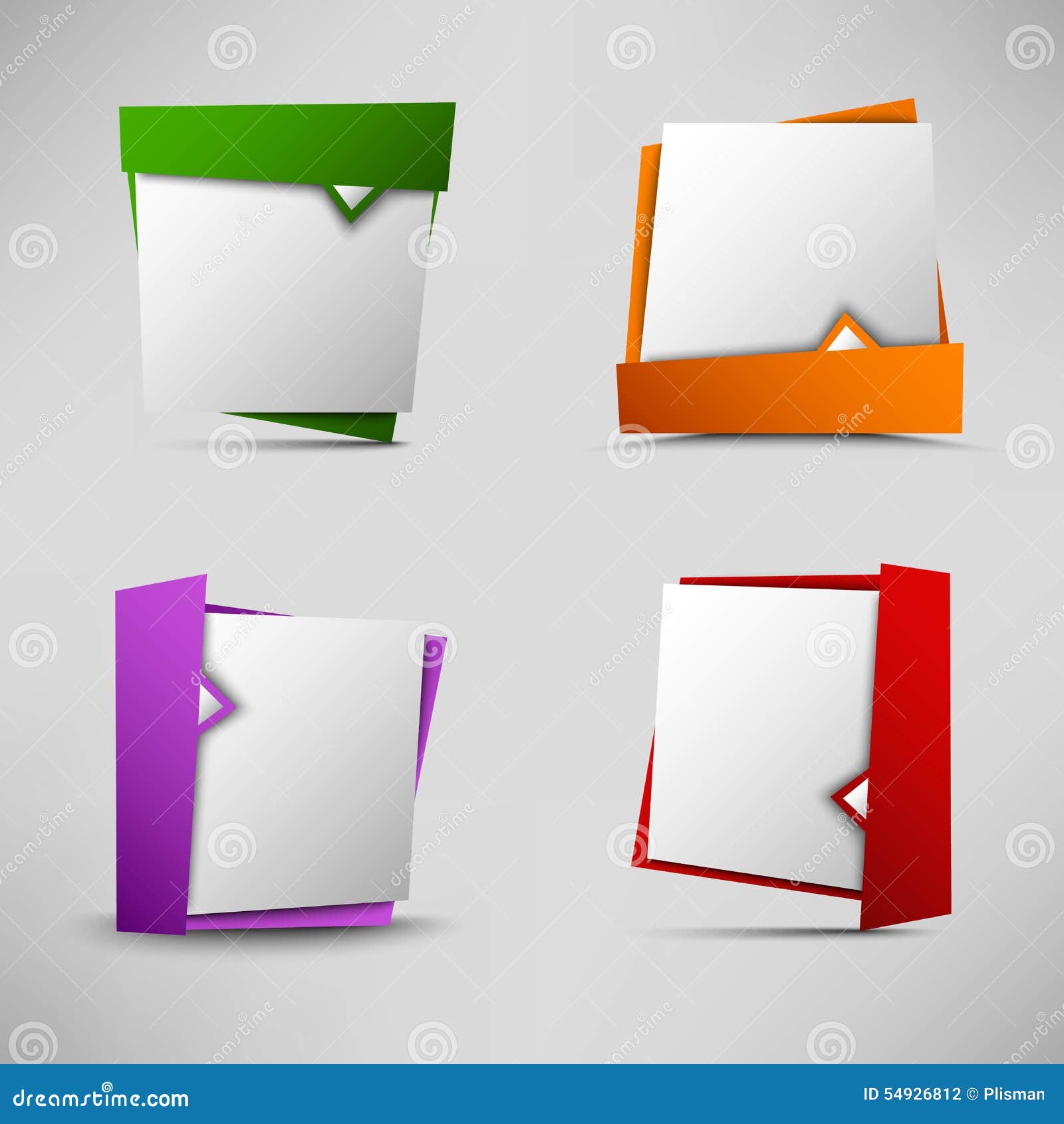 Colored Pointers Design Element Template Stock Vector - Illustration of ...