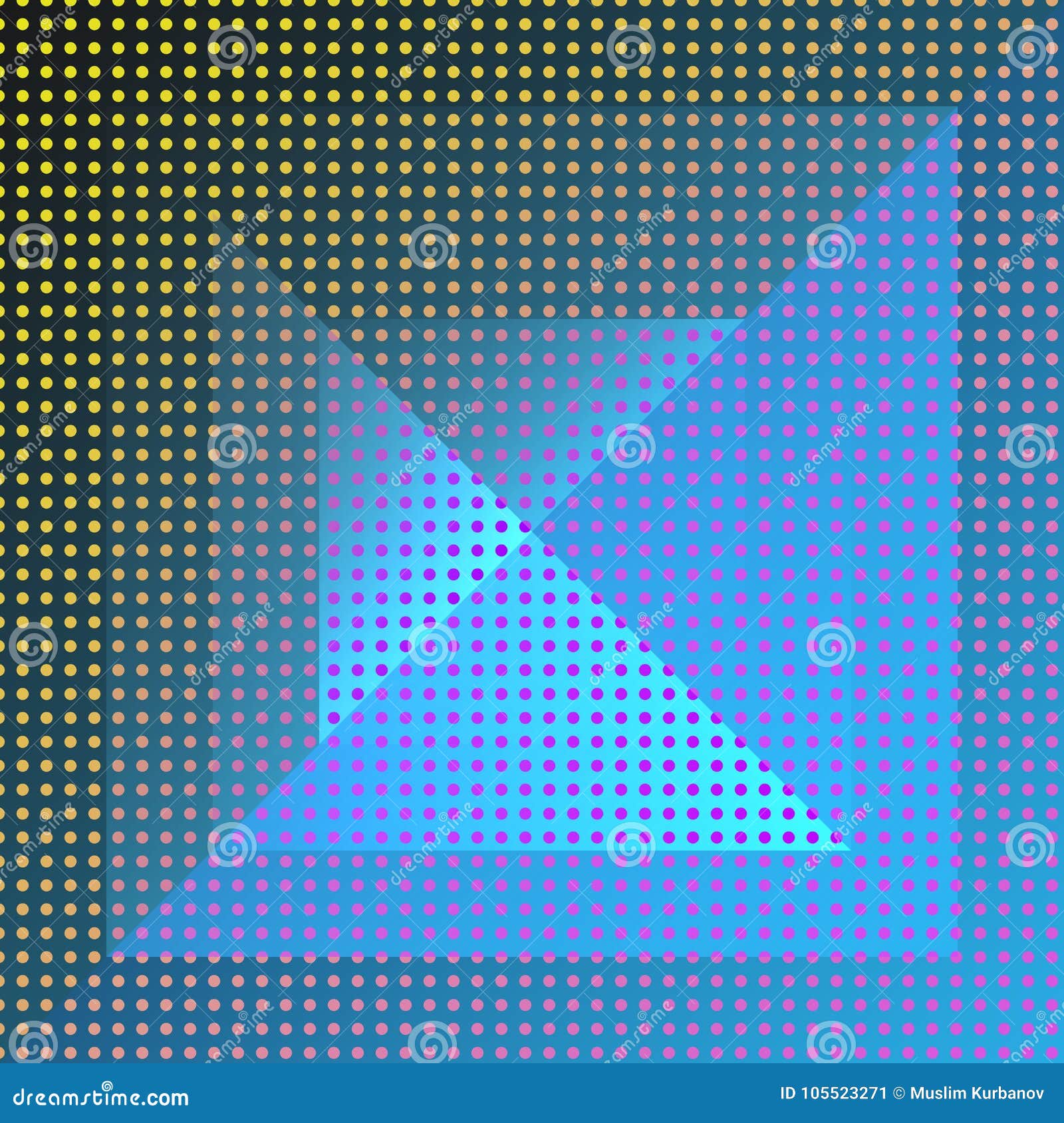 Colored Points Modern Geometric Blue Background. Vector Stock Vector ...