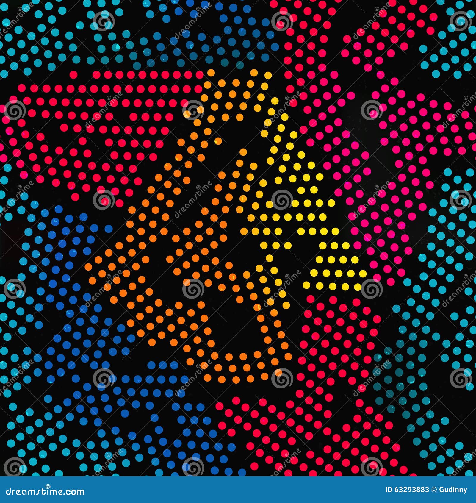 Colored Points Seamless Pattern. Stock Illustration - Illustration of ...