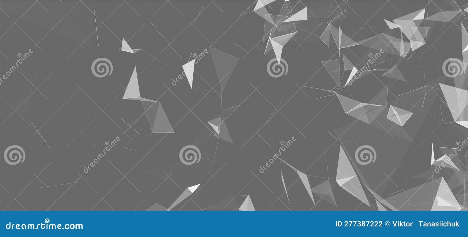 Colored Polygonal Space. Connection Dots and Lines Structure. Digital ...