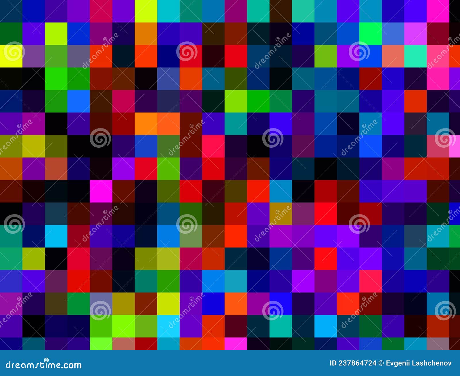 Texture of Multicolored Square Pixels. 3D Rendering Stock Illustration ...