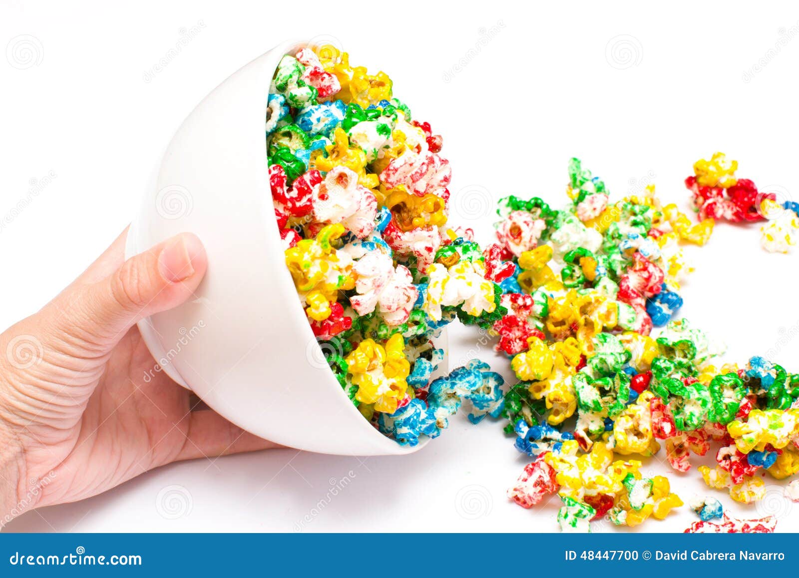 Colored popcorn stock photo. Image of pastry, picnic - 48447700