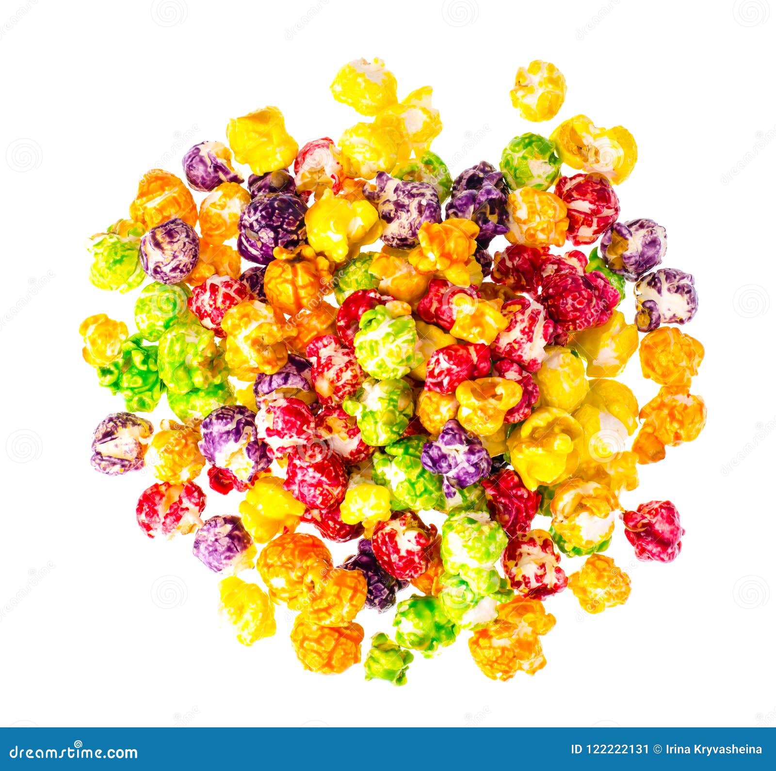 Colored Popcorn Texture Background. Sweet Popcorn. Royalty-Free Stock ...