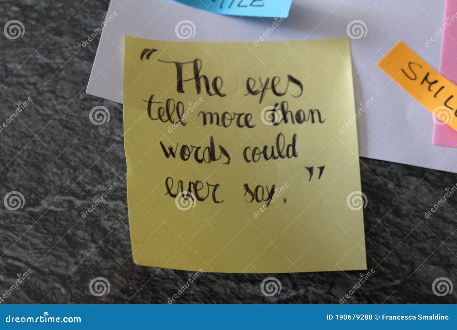 Post-it with Motivational Phrases Stock Photo - Image of sign, phrases ...