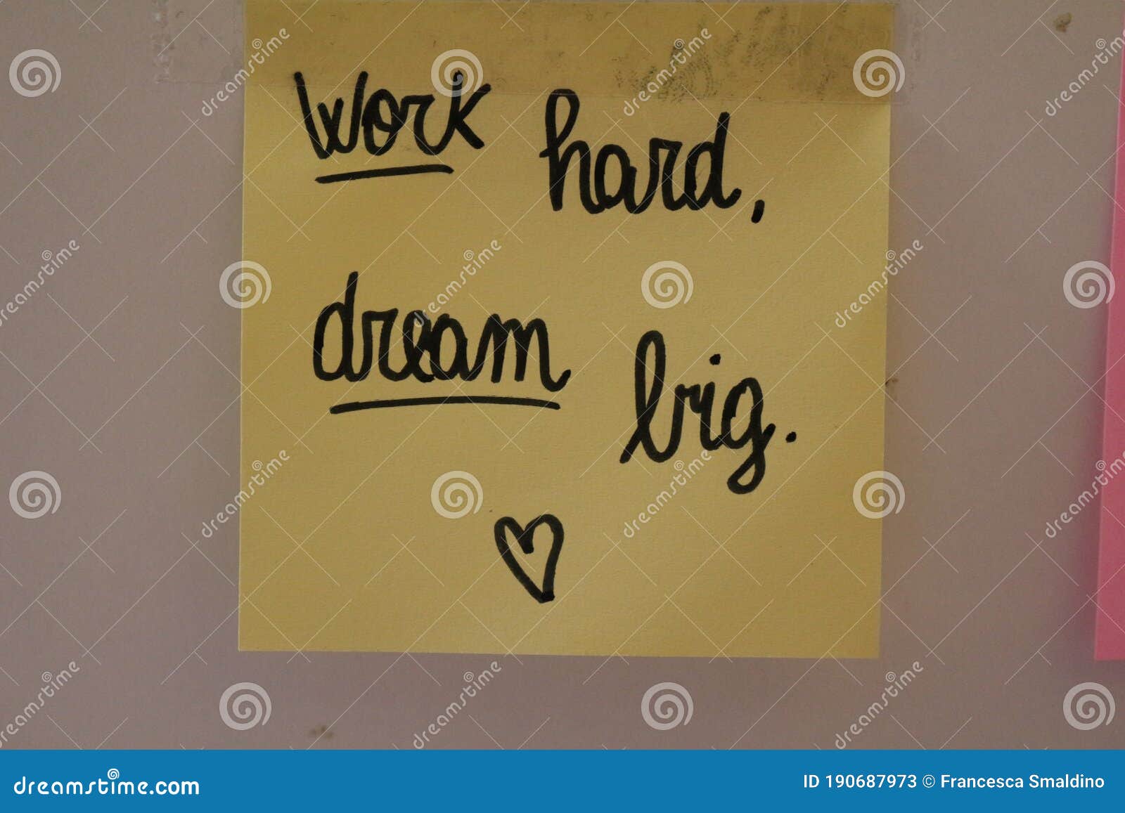 Post-it with Motivational Phrases Stock Image - Image of colored ...