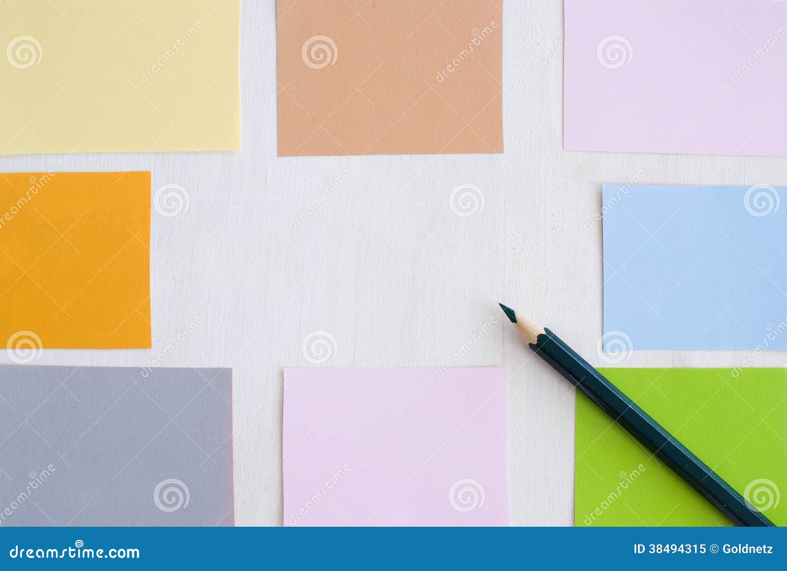 Colored post stock image. Image of idea, blue, isolated - 38494315