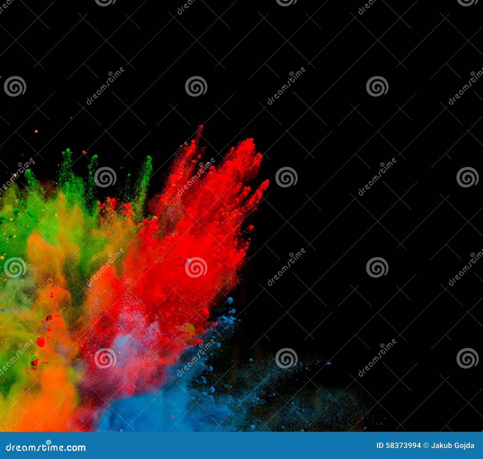 Colored Powder on Black Background Stock Photo - Image of purple ...