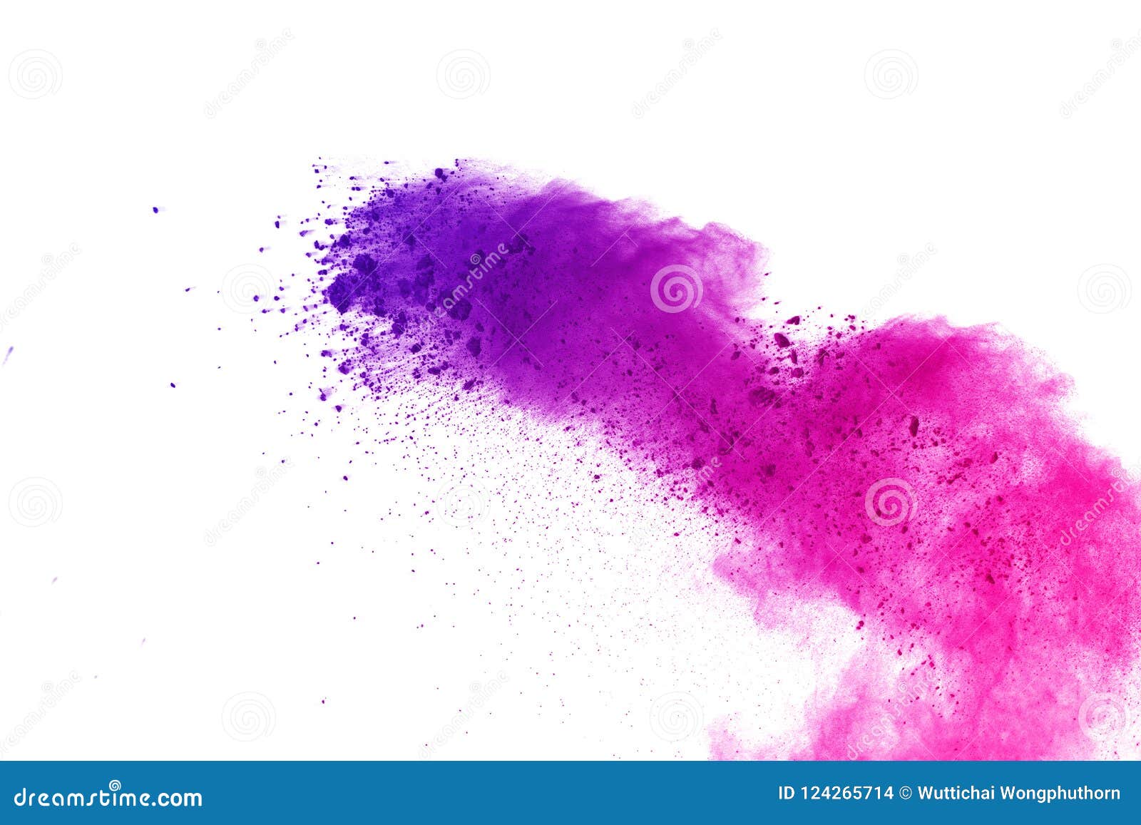 Colored Powder Explosion. Colored Dust Splatted. Stock Photo - Image of ...