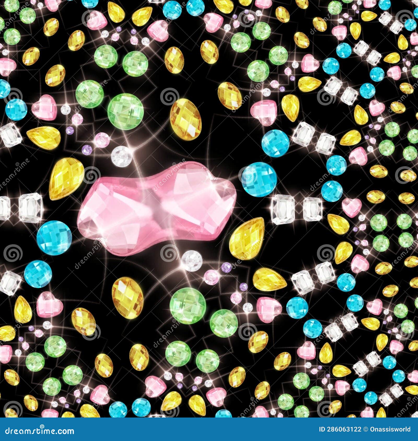 Colored Precious Stones Abstract Background Shapes and Blurs Stock ...