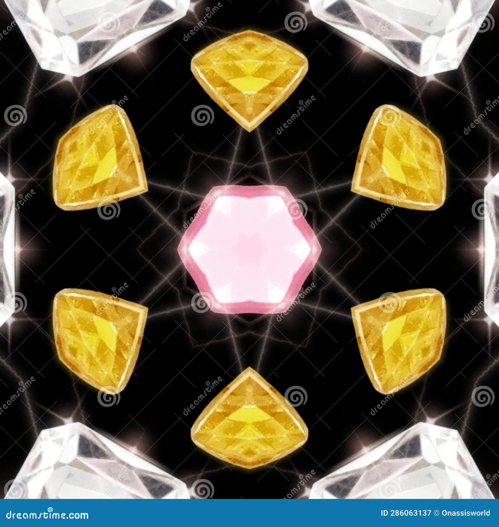 Colored Precious Stones Abstract Background Shapes and Blurs Stock ...