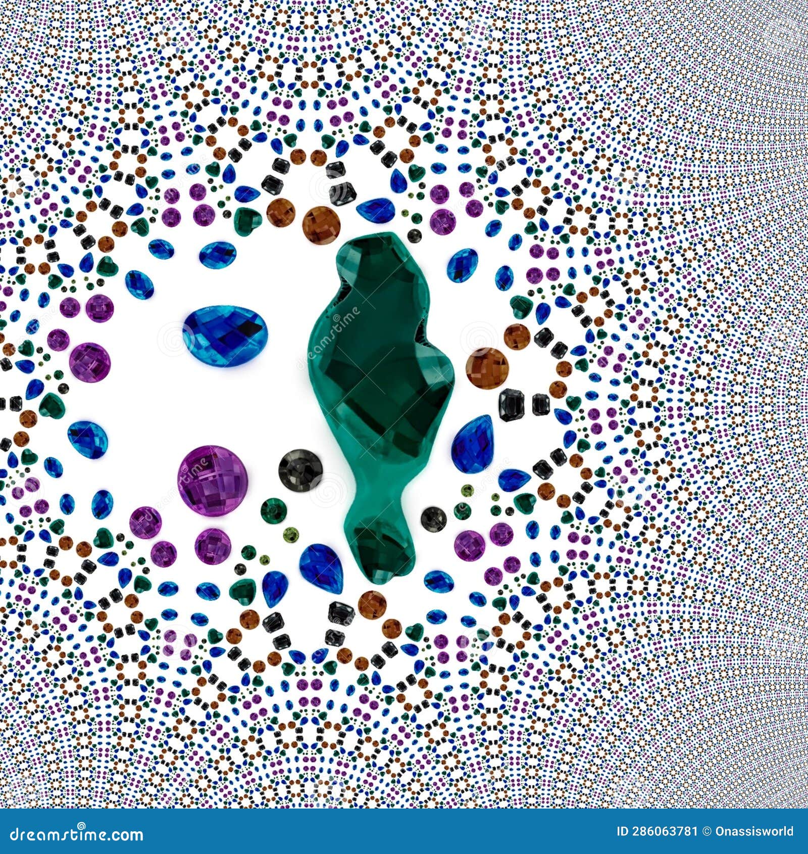 Colored Precious Stones Abstract Background Shapes and Blurs Stock ...