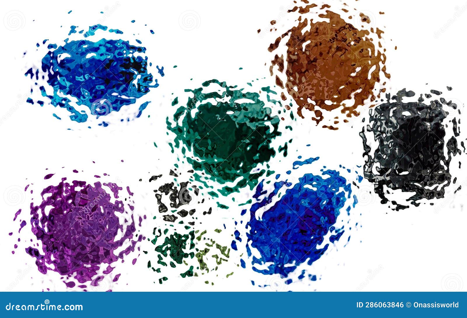 Colored Precious Stones Abstract Background Shapes and Blurs Stock ...