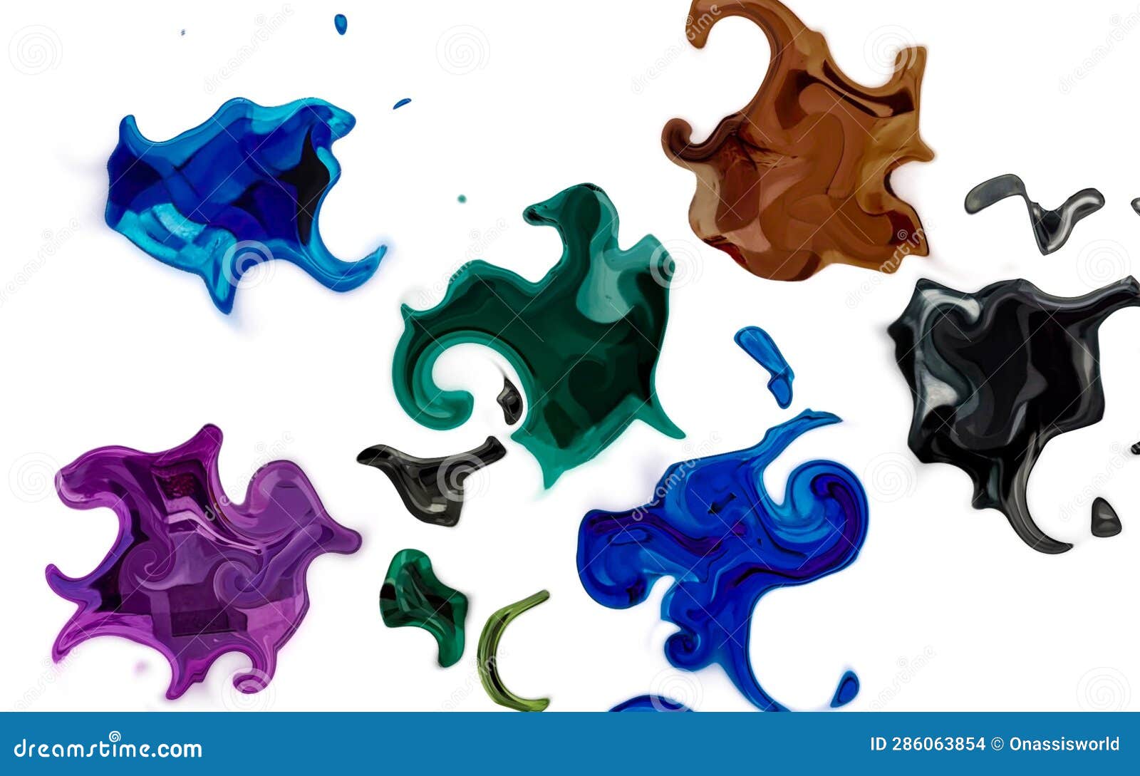 Colored Precious Stones Abstract Background Shapes and Blurs Stock ...