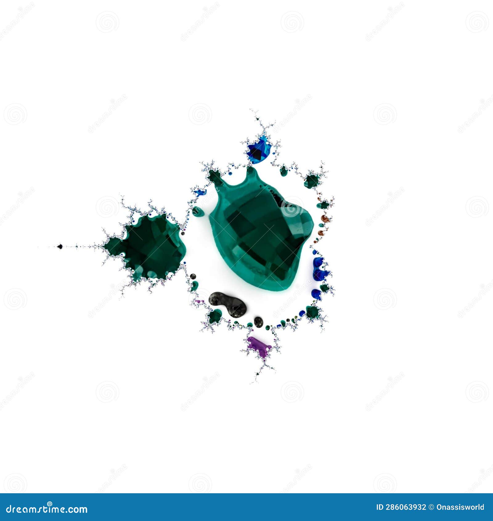 Colored Precious Stones Abstract Background Shapes and Blurs Stock ...