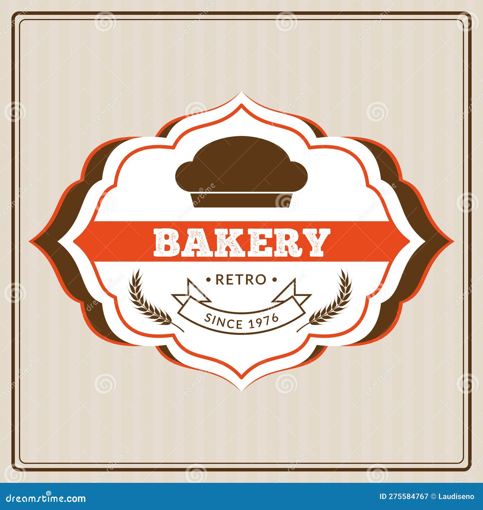 Colored Premium Quality Retro Bakery Template Vector Stock Vector ...