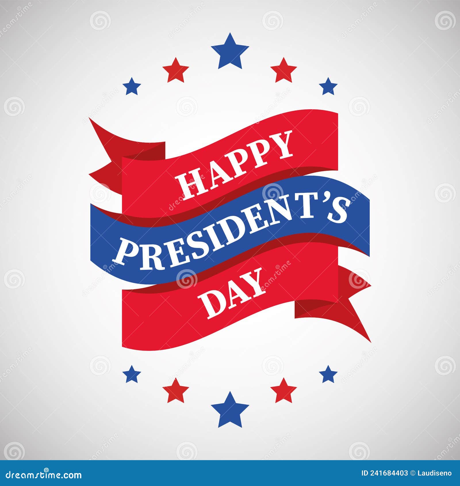 Colored President Day Template Ribbon with Text Vector Stock Vector ...