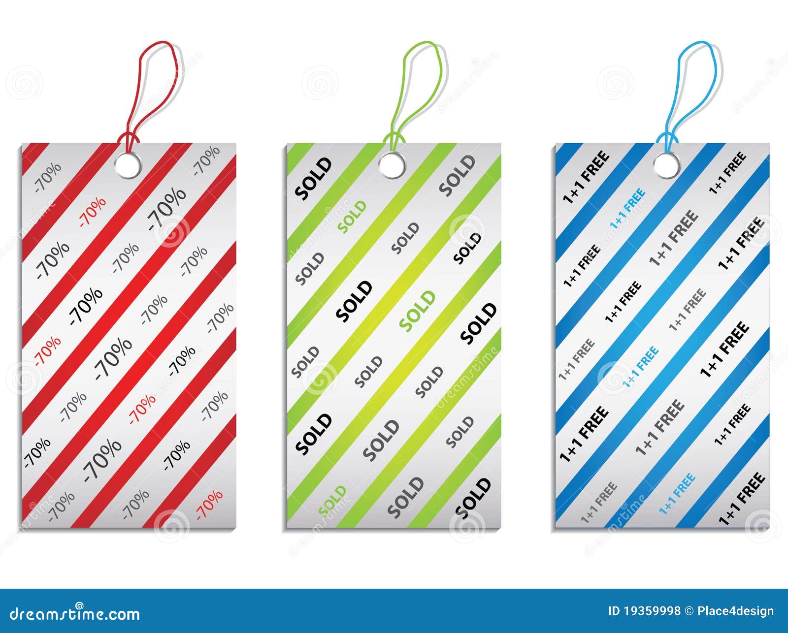 Colored price tag stock vector. Illustration of gift - 19359998