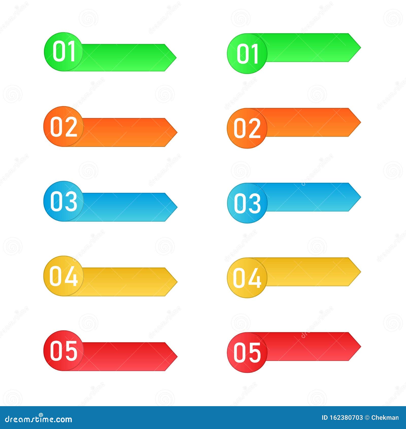 Process Steps. Vector Infographic Elements Stock Illustration ...