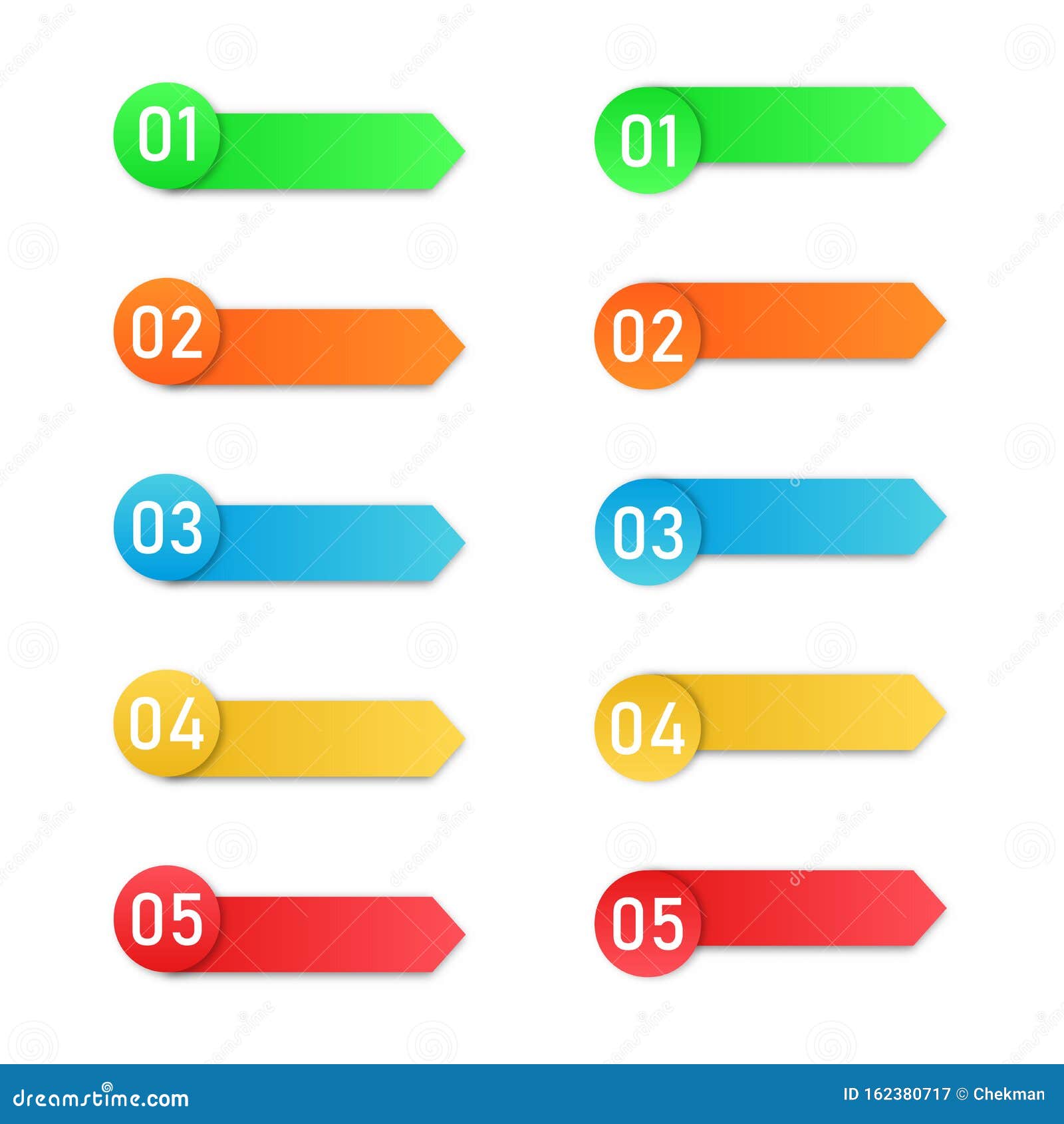 Process Steps. Vector Infographic Elements Stock Illustration ...