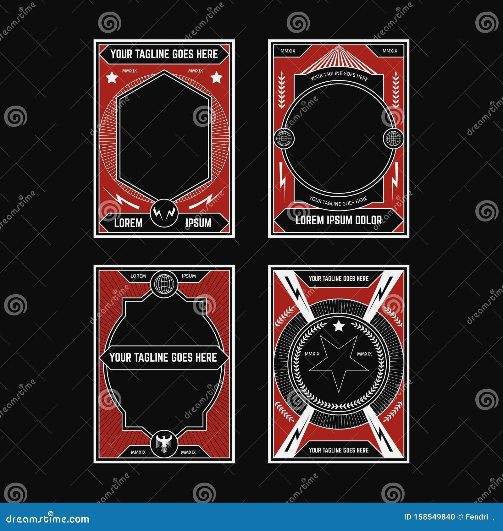 PROPAGANDA POSTER BACKGROUND COLLECTIONS Stock Vector - Illustration of ...