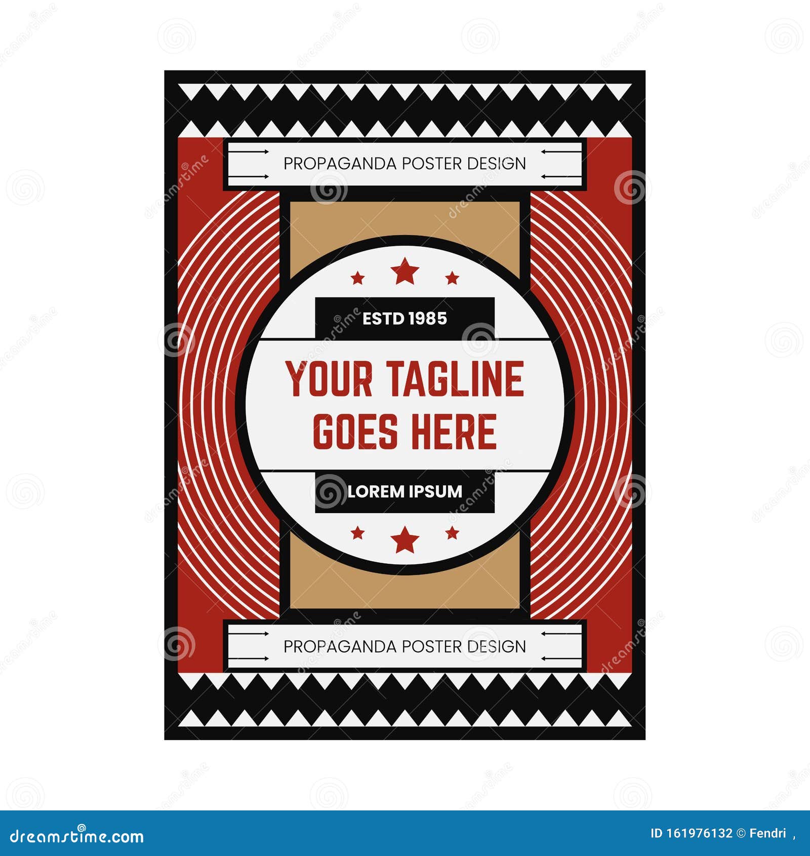 PROPAGANDA POSTER DESIGN TEMPLATE Stock Vector - Illustration of retro ...