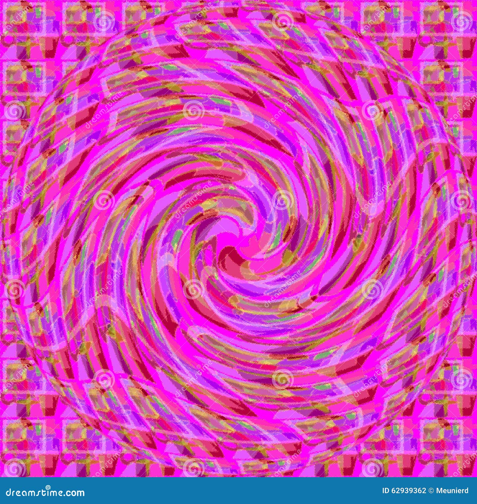 Colored psychedelic spiral stock illustration. Illustration of abstract ...