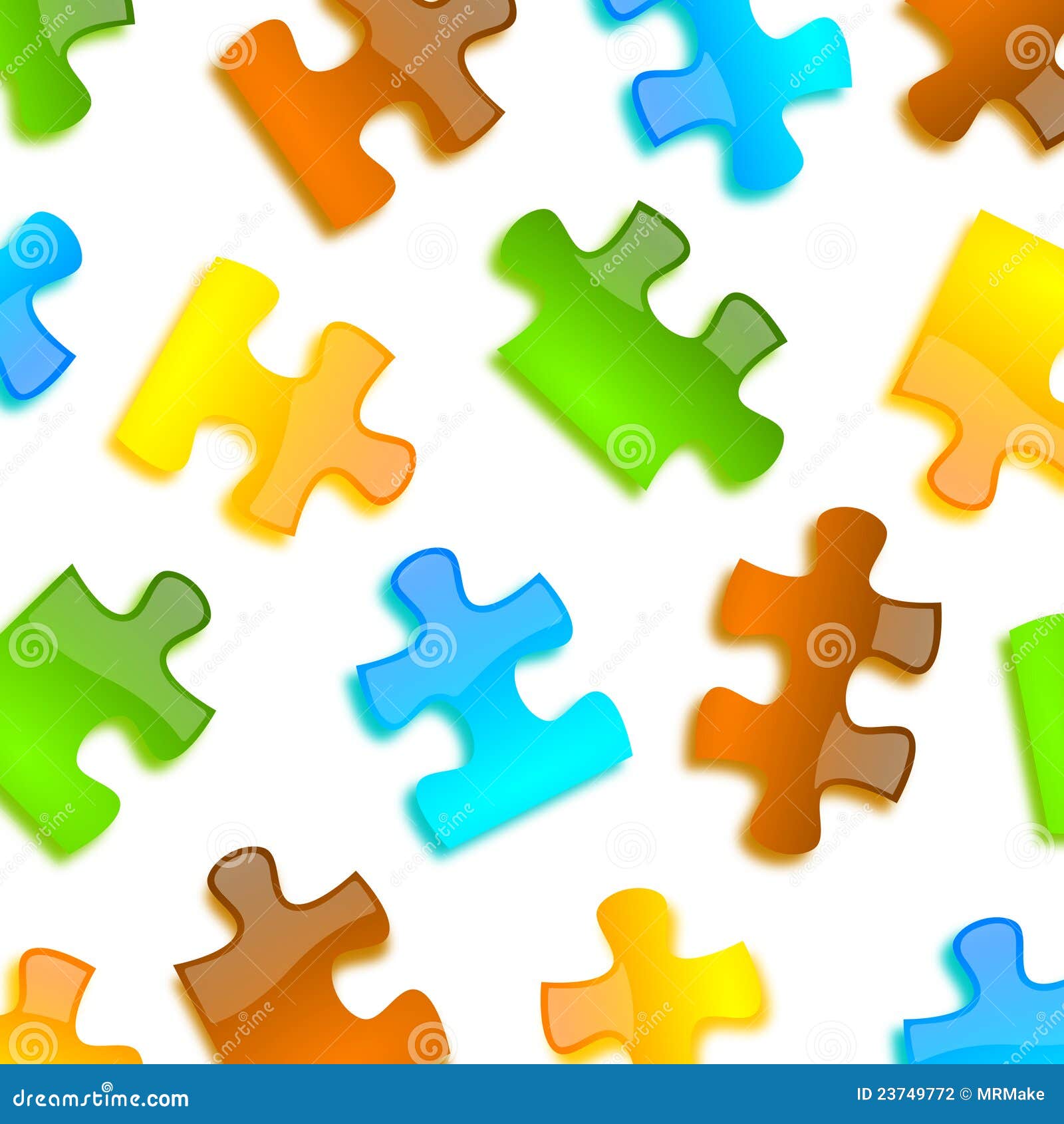 Colored Puzzle Background Glossy Style Stock Illustration ...