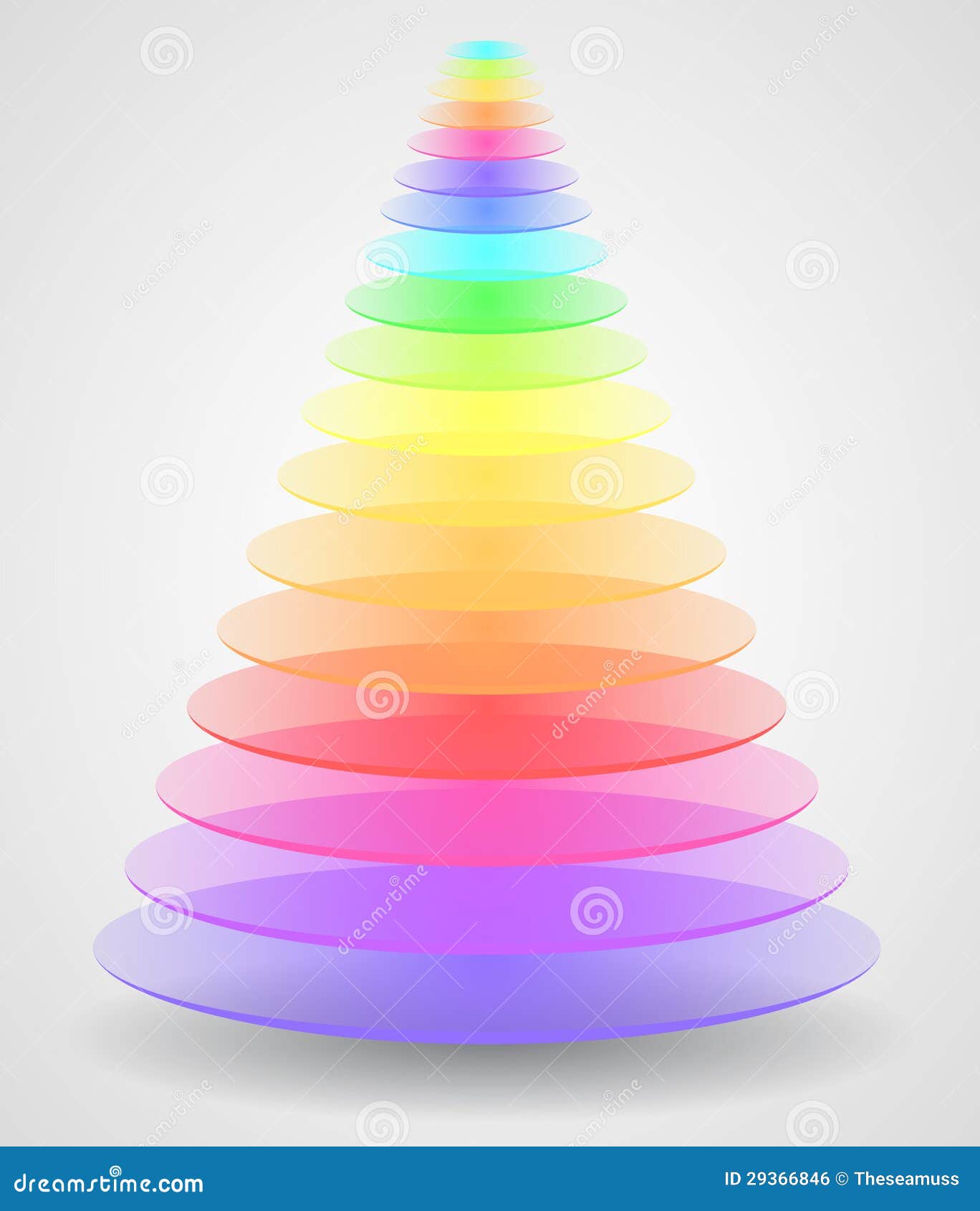 Colored pyramid stock vector. Illustration of figure - 29366846
