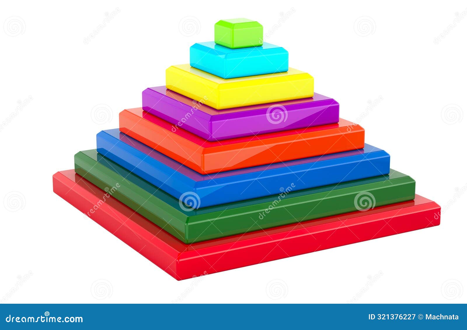 Toy Colored Pyramid Cartoon Vector | CartoonDealer.com #36709417