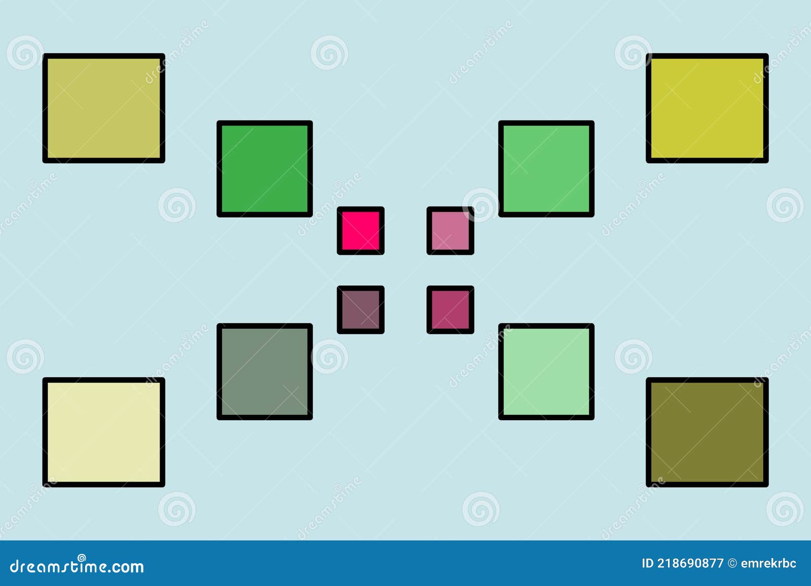 Quadrilateral Colored Icons. Elements Of Geometric Figure Colored Icons ...