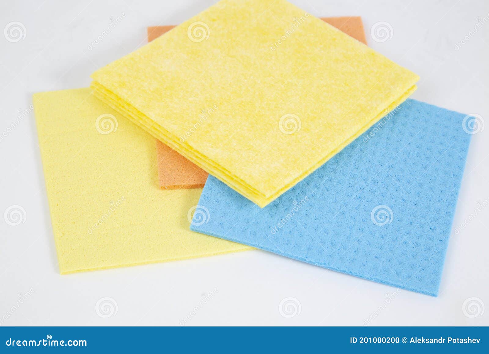 Colored Rags for Cleaning the House. Disposable Dust Rags Stock Photo ...