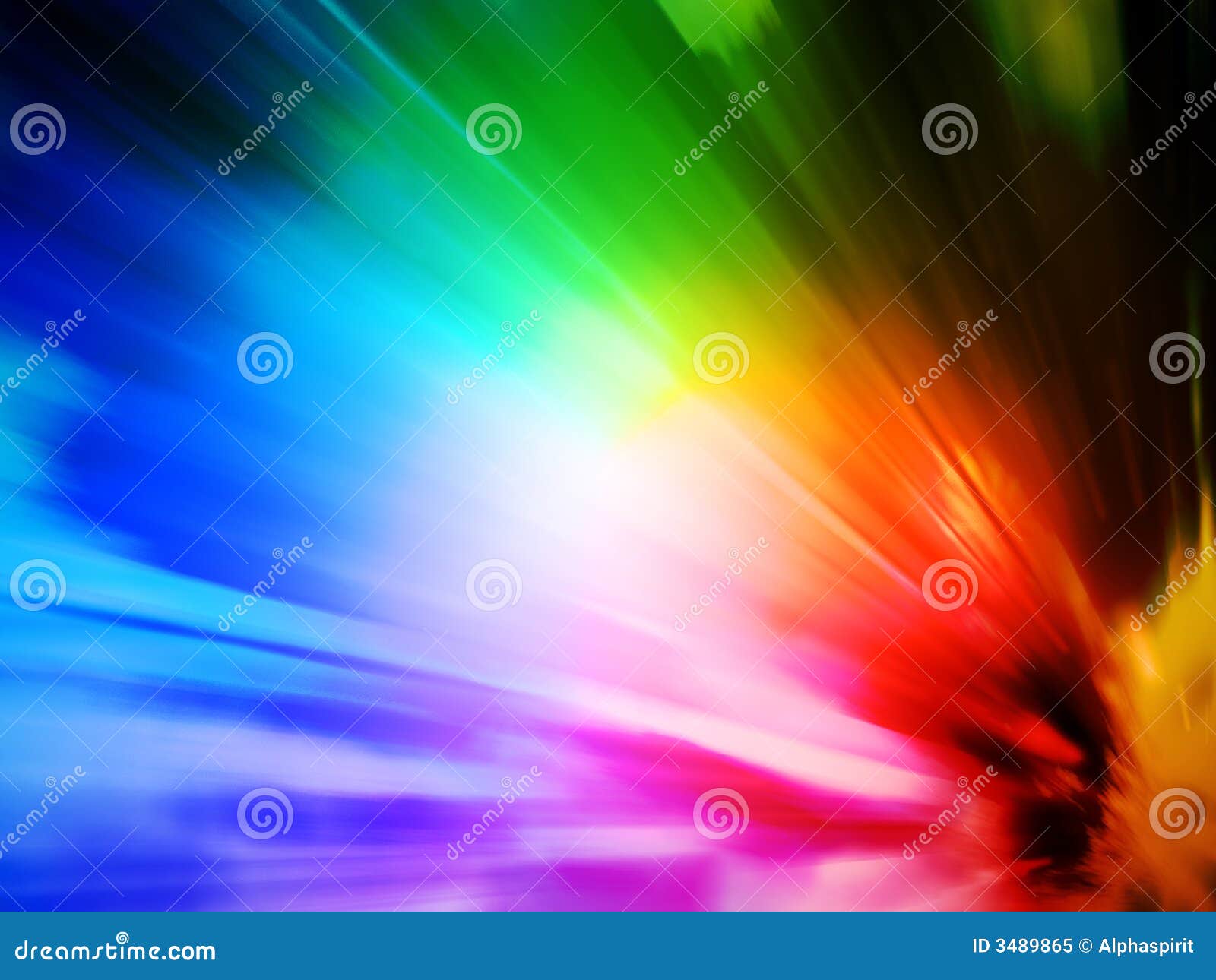 Colored rays of light stock image. Image of colored, rainbow - 3489865