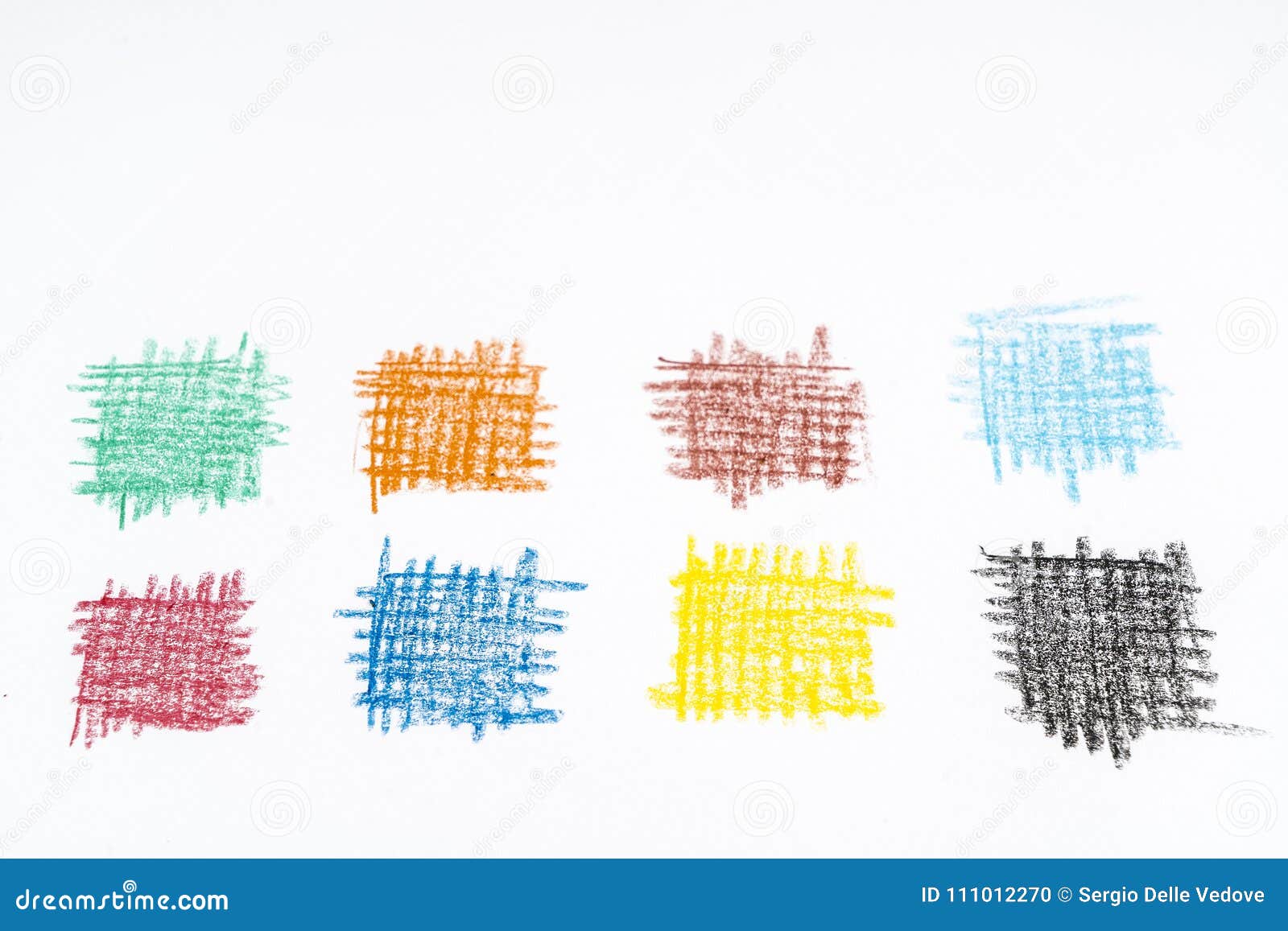 Colored Rectangles on a Sheet of Paper Stock Photo - Image of pastel ...