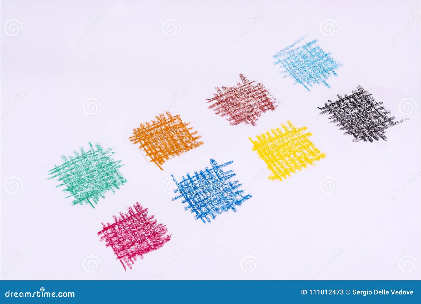 Colored Rectangles on a Sheet of Paper Stock Image - Image of equipment ...