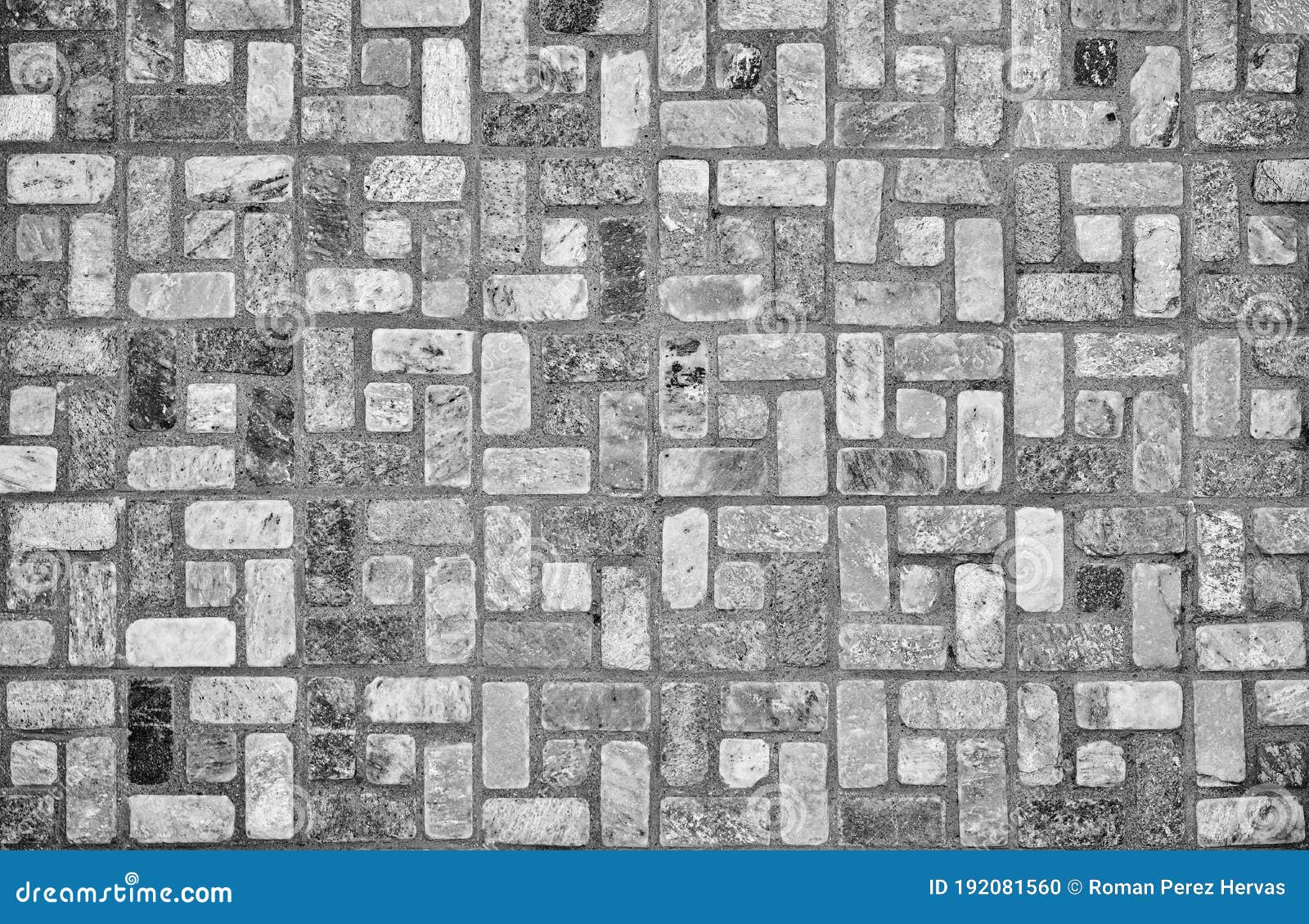 Colored Rectangular Stones Making Shapes and Giving Texture Stock Photo ...