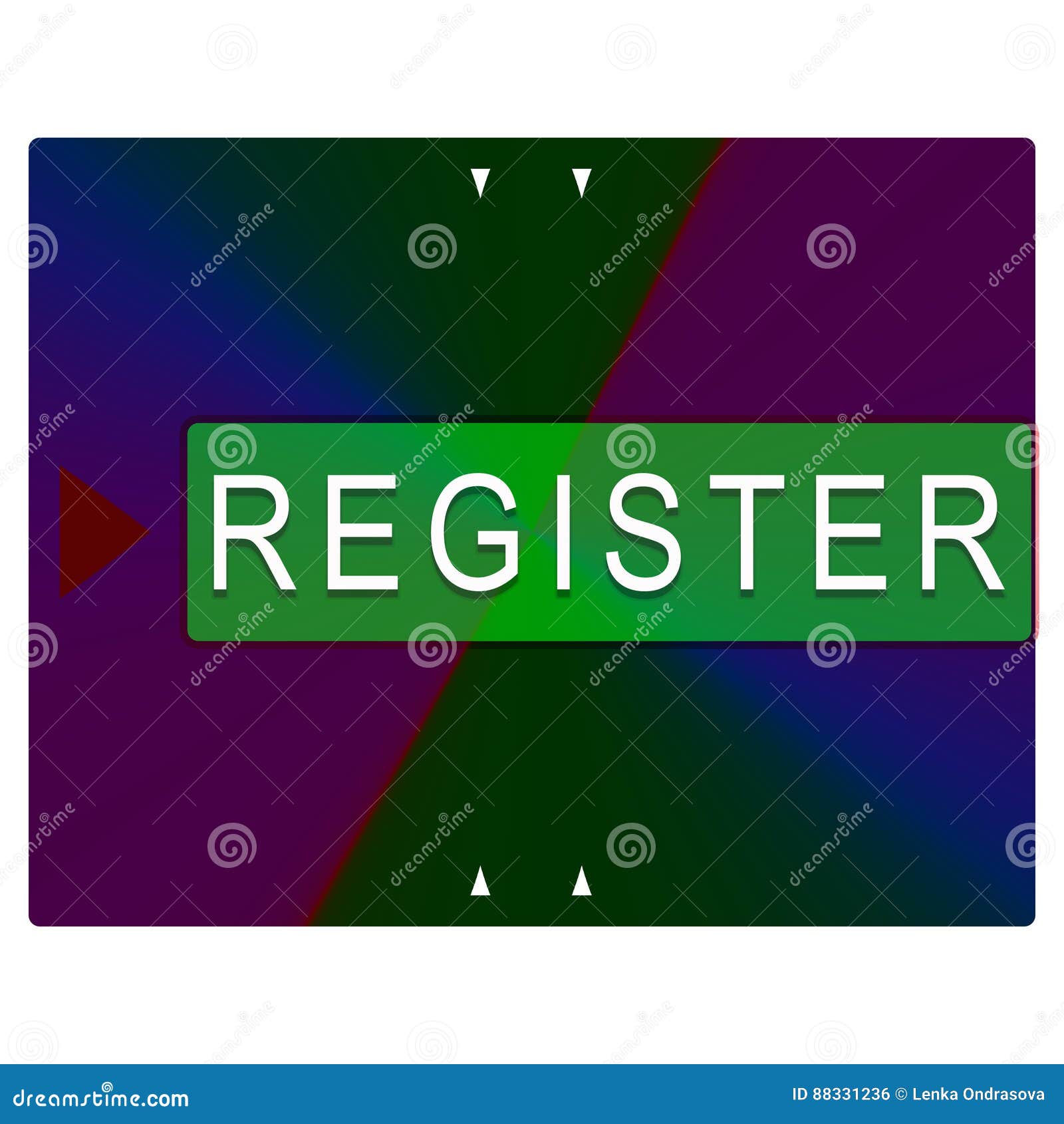 Colored register button stock illustration. Illustration of login ...