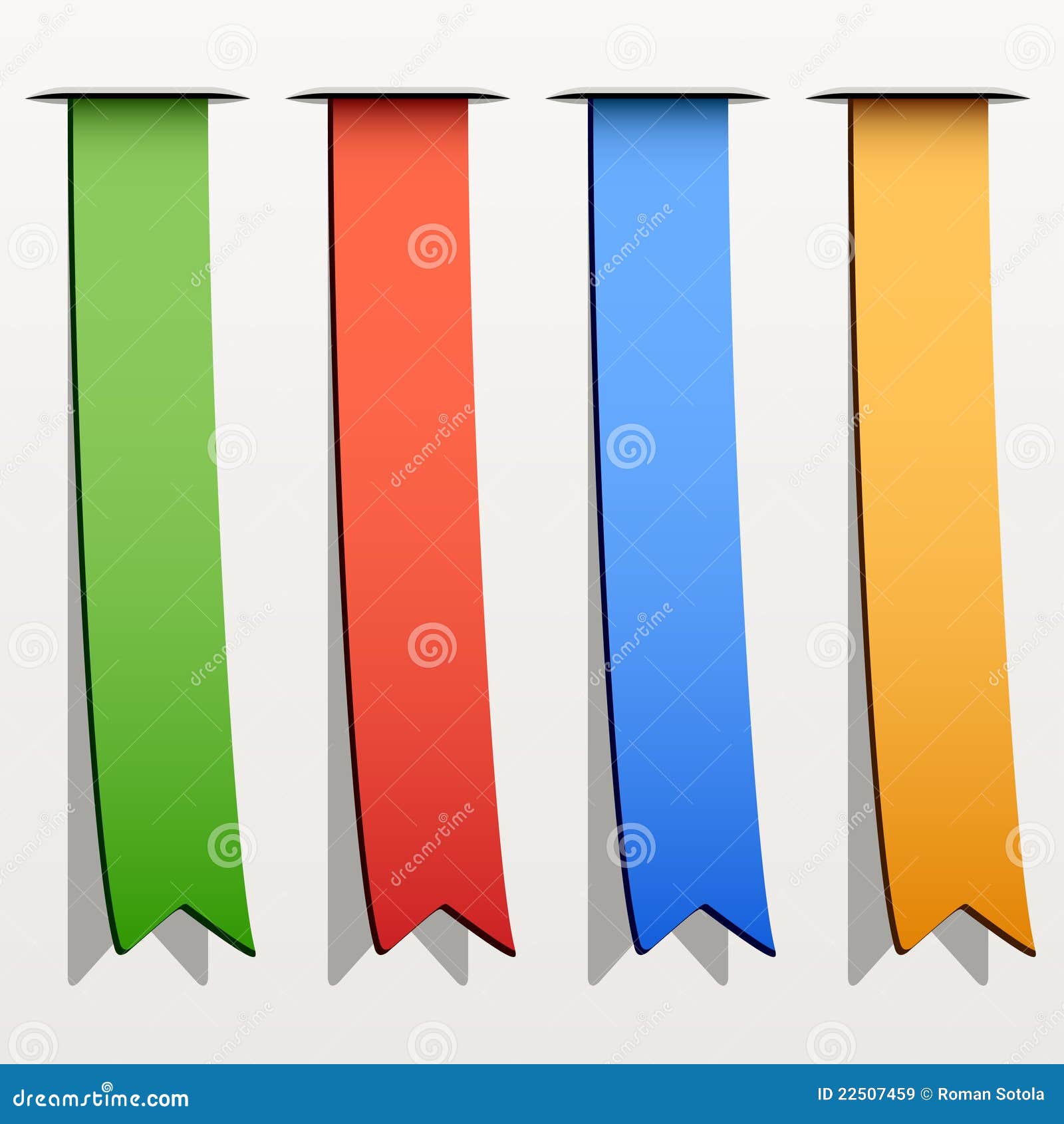 Colored ribbon stripes stock vector. Illustration of border - 22507459