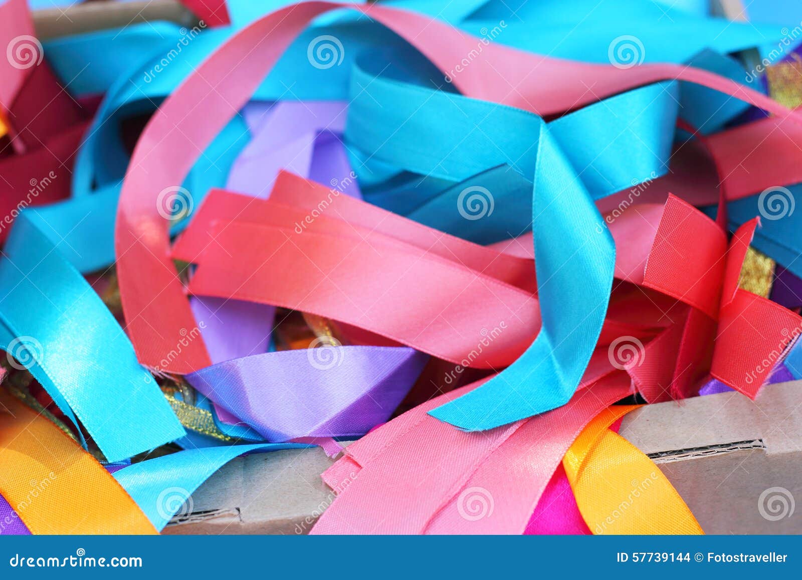 Colored ribbons stock photo. Image of ribbons, focus - 57739144