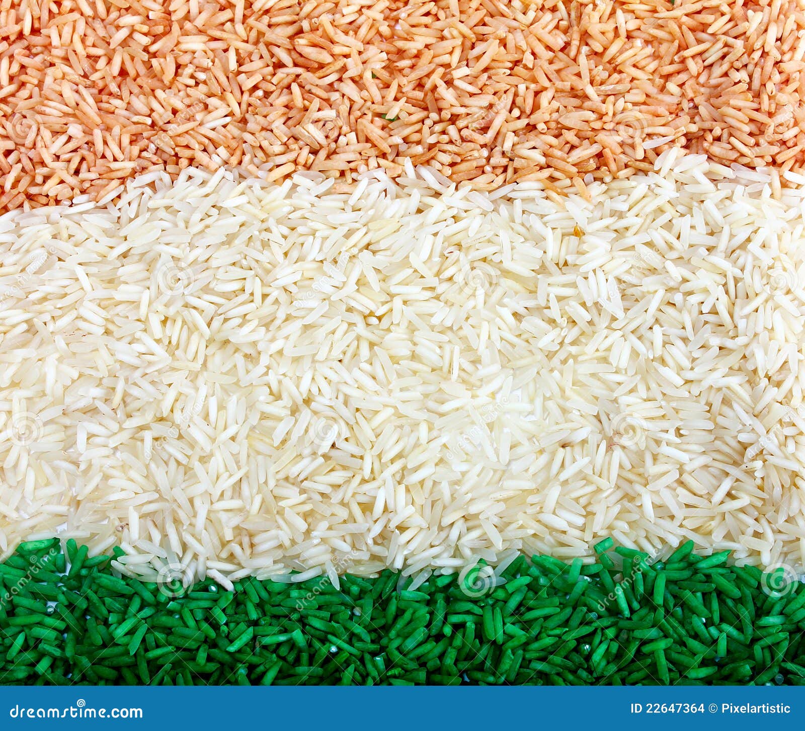 Colored rice stock photo. Image of vegetable, grain, flag - 22647364