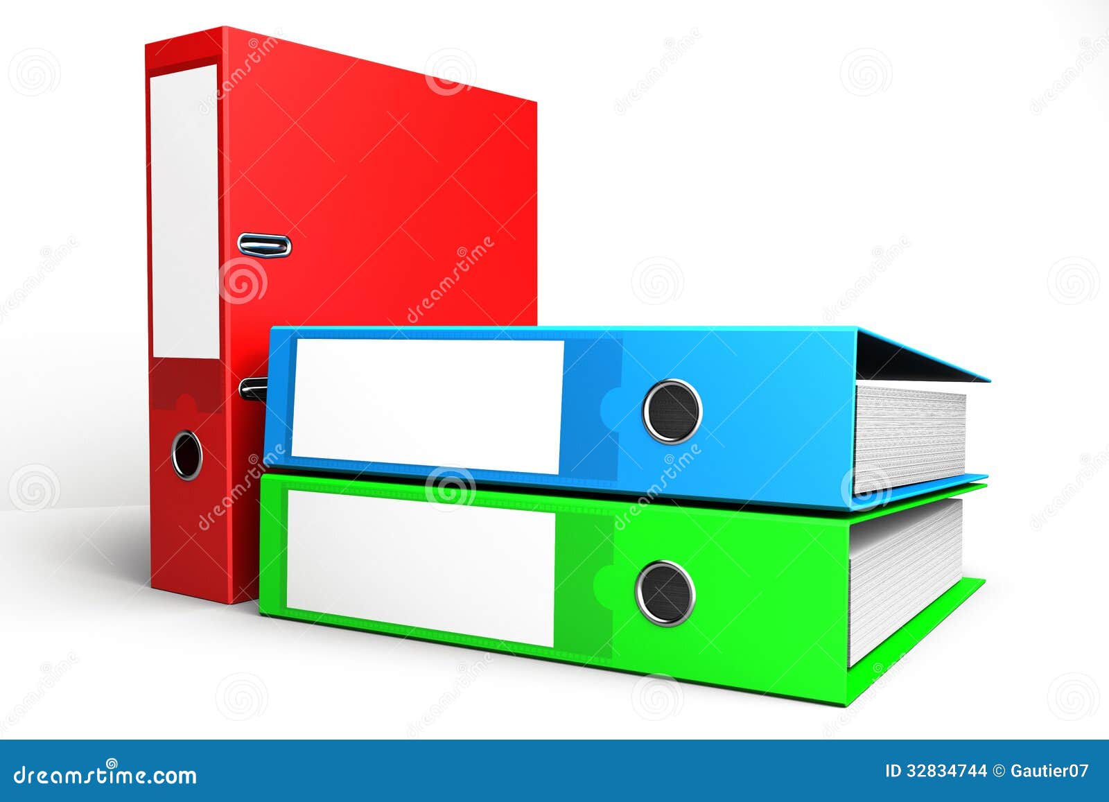 Colored ring binder stock illustration. Illustration of notebook - 32834744