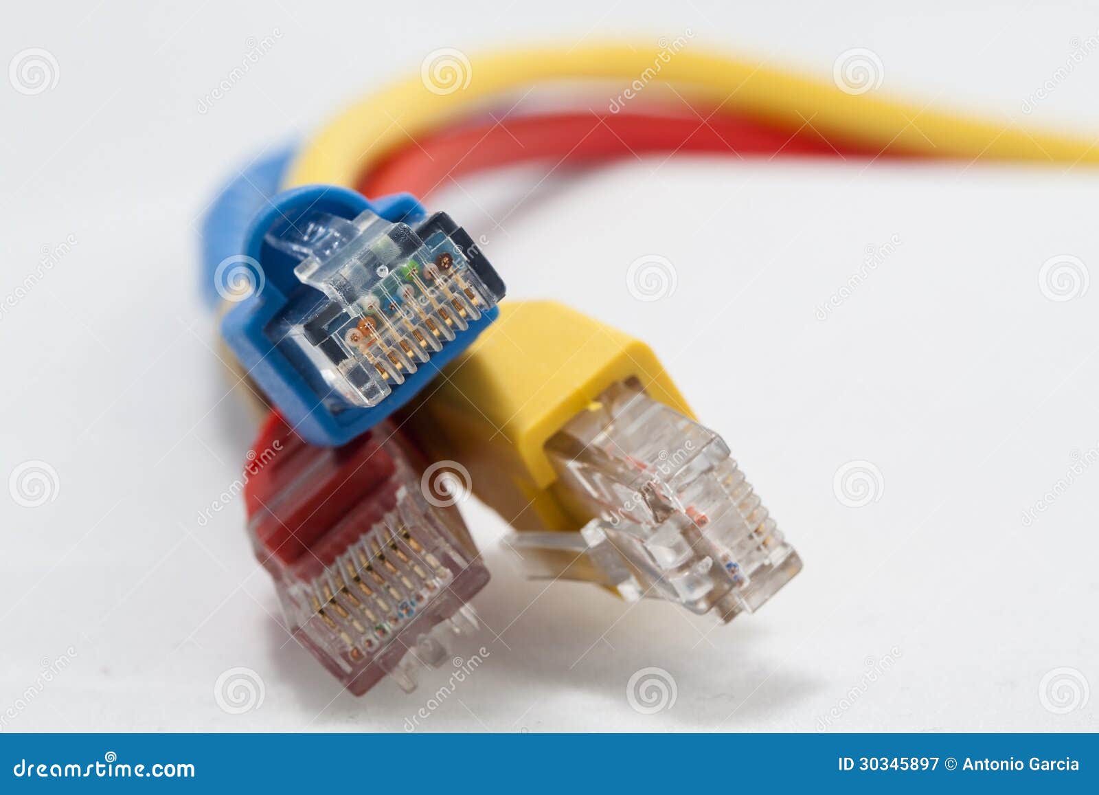 Colored RJ45 stock image. Image of cat5, links, communication - 30345897