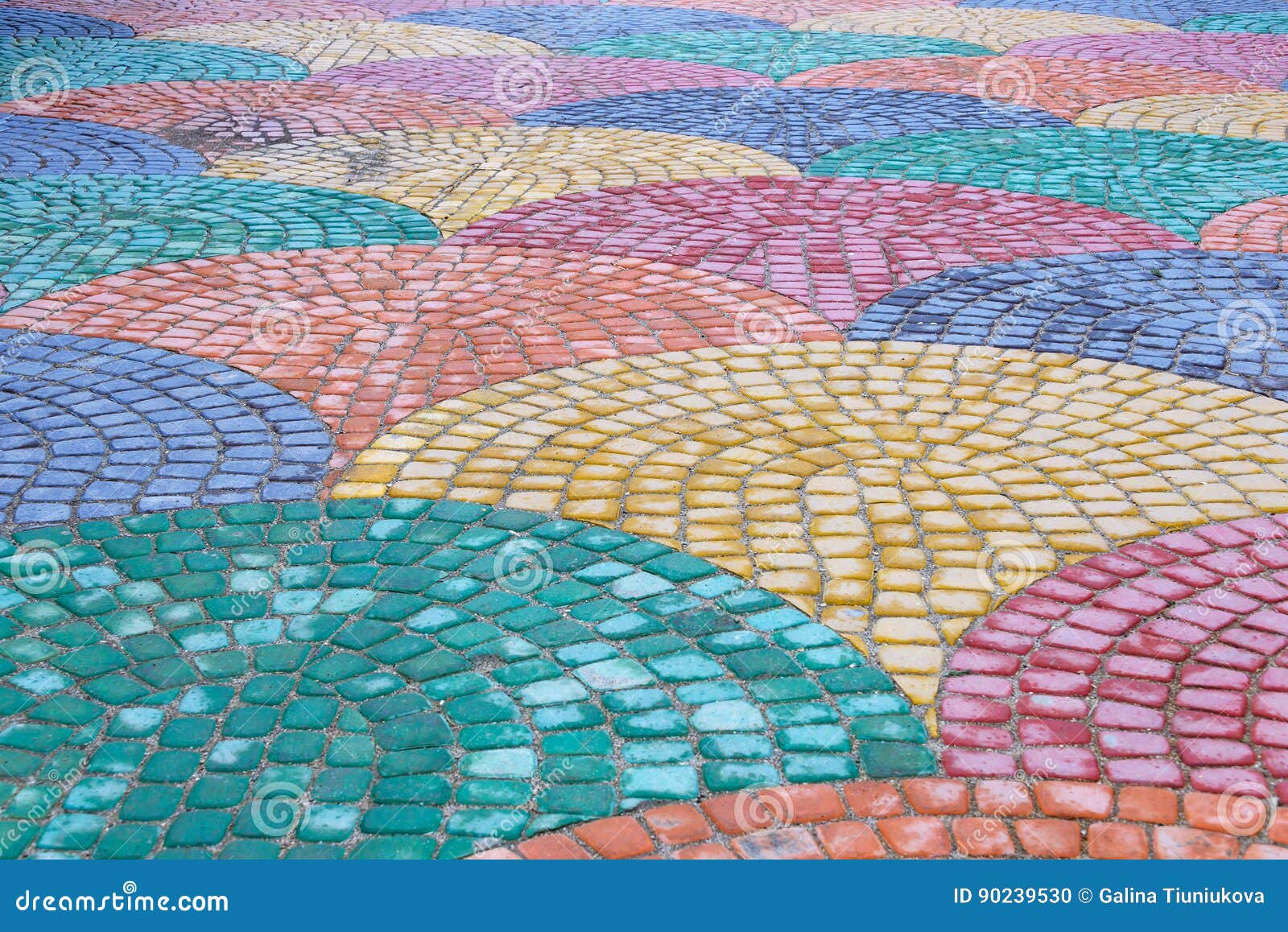 Colored road tiles stock photo. Image of surface, backgrounds - 90239530