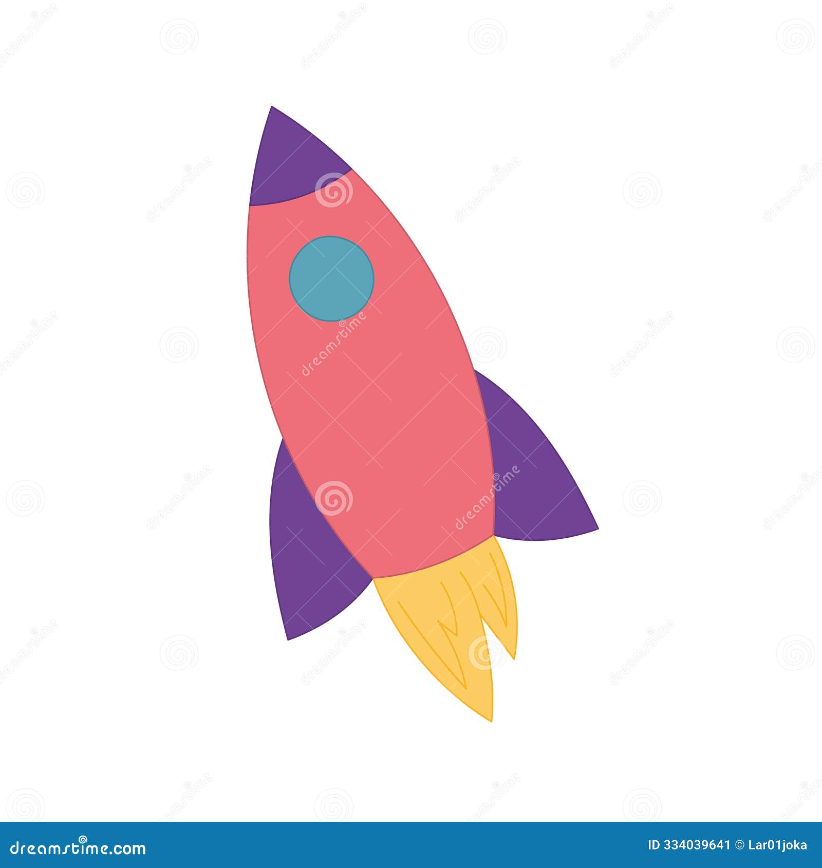 Colored Rocket Children Toy Science and Space Vector Stock Vector ...