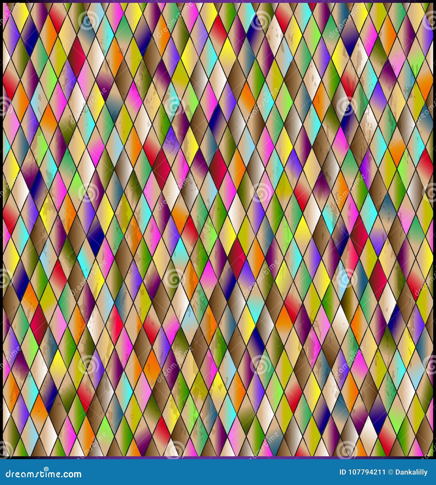 Colored romb background stock vector. Illustration of black - 107794211