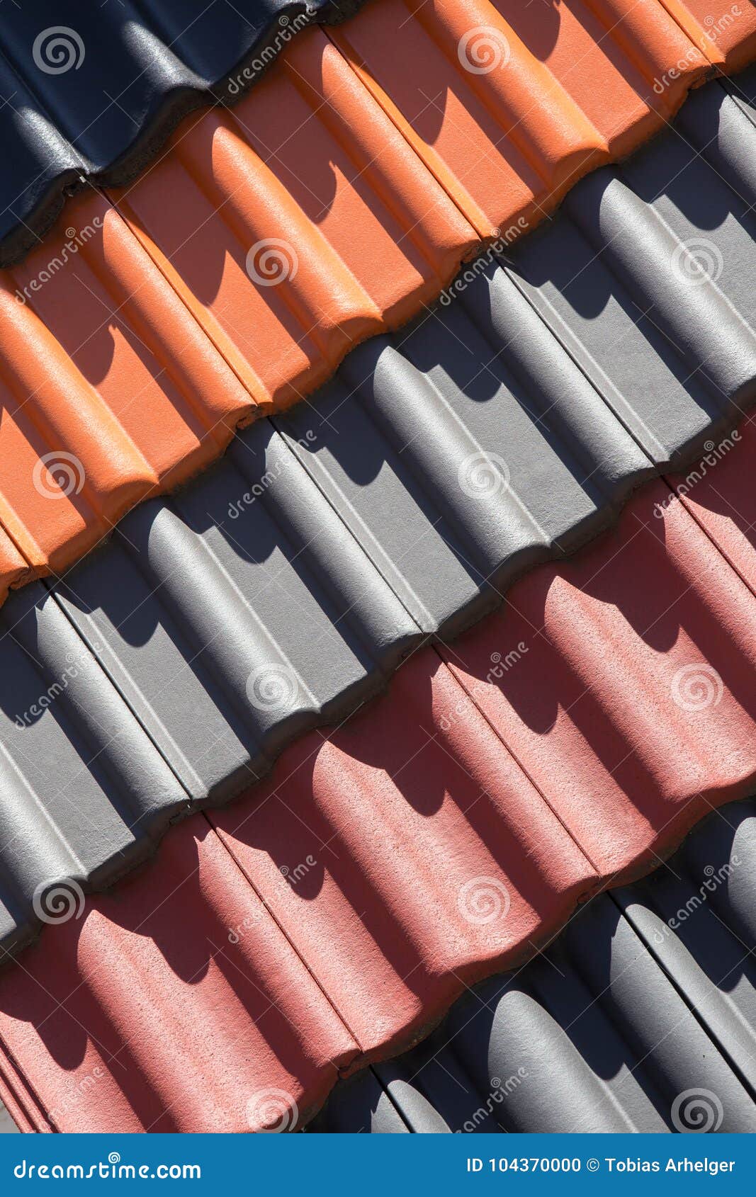 Colored Roofing Tiles Background Stock Photo - Image of roof, rain ...