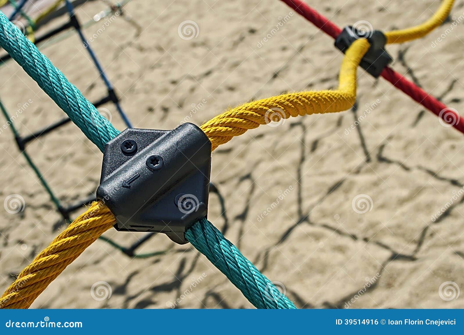 Colored Ropes Fastened Together 1 Stock Photo - Image of bunch, green ...