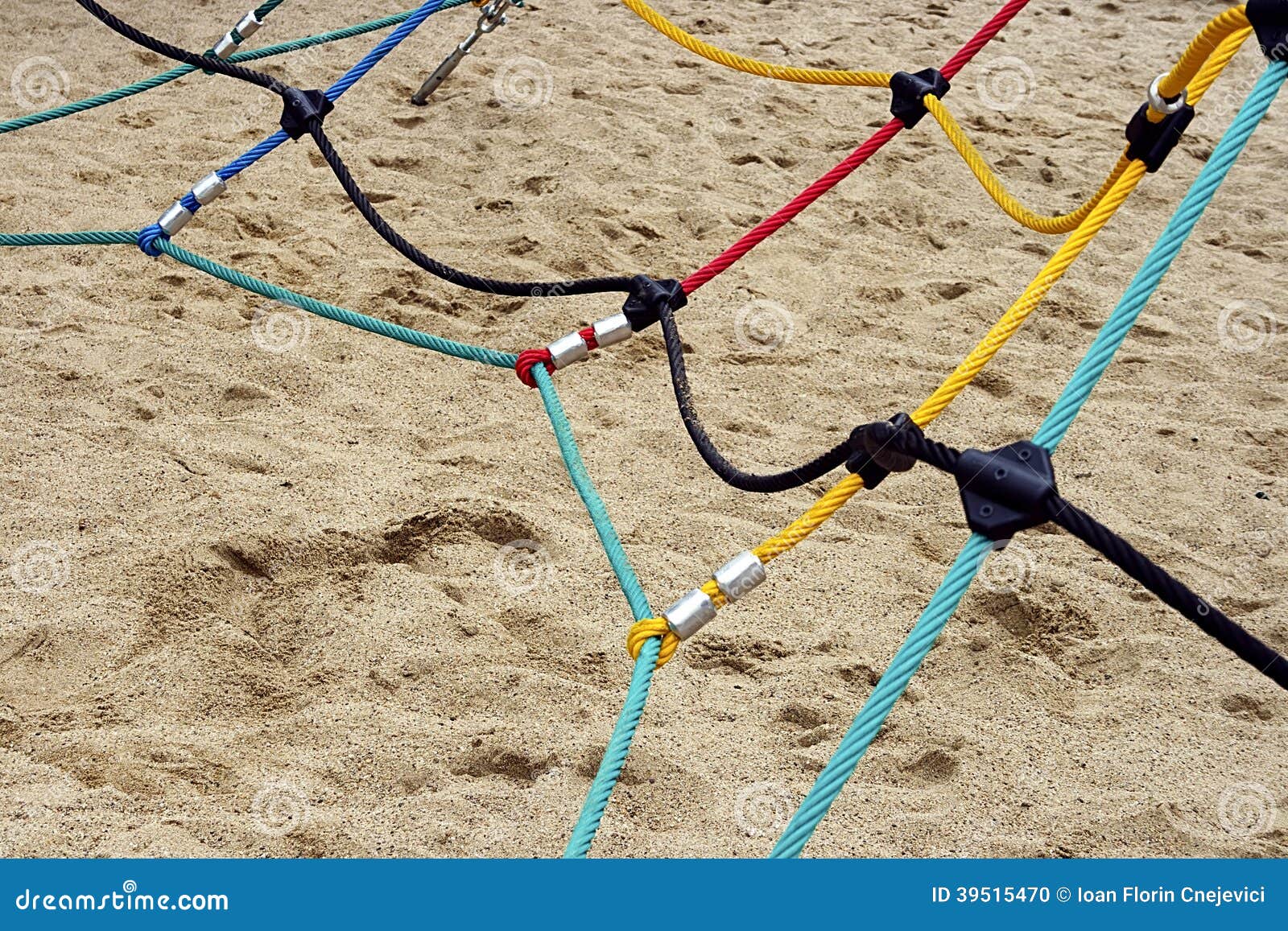 Colored Ropes Fastened Together 2 Stock Photo - Image of green, colored ...