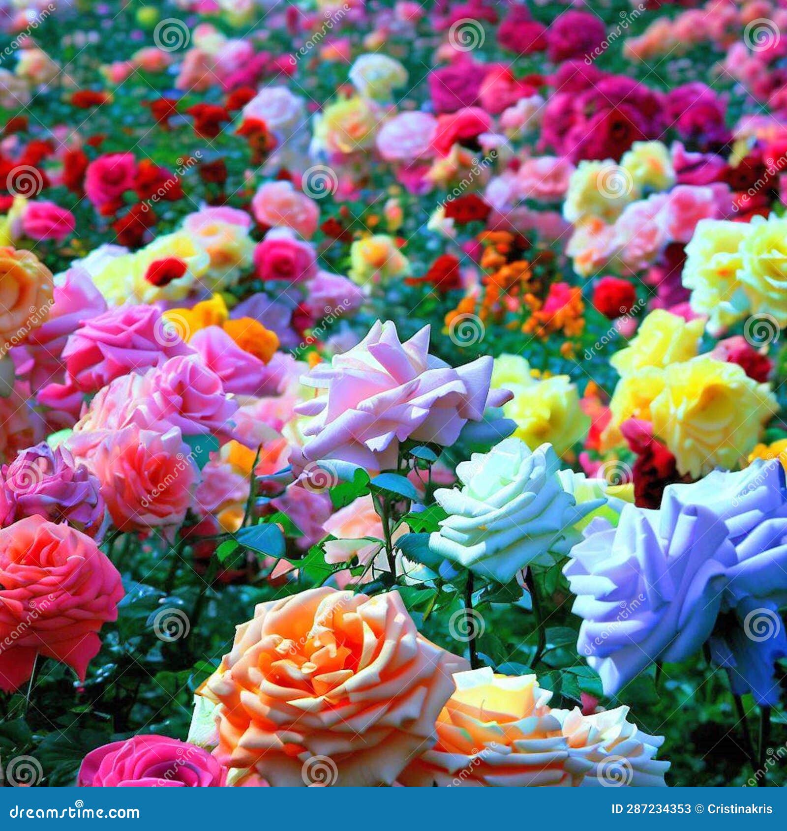 Colored roses stock image. Image of purple, flowers - 287234353